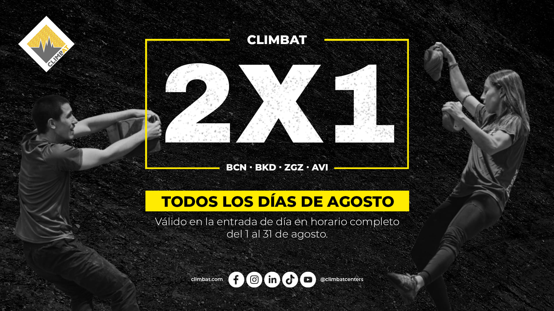 Climbat Centers | Descubre la escalada en los rocódromos Climbat